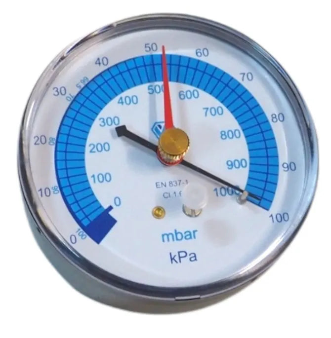 Wigam - Vacuometro Ø80 Con Attacco Posteriore 1/8" Per Condizionamento ...